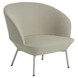 muuto Oslo Lounge Chair, tube base, vidar 146 / grau