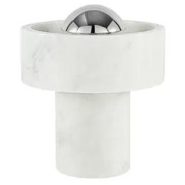 Tom Dixon Tischleuchte Stone Portable Silver