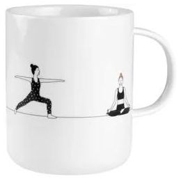 R&auml;der r&auml;der Hobby Geschenktasse Yoga Porzellan Wei&szlig;