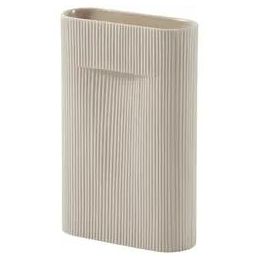 muuto Ridge Vase, h&ouml;he 35 cm, beige