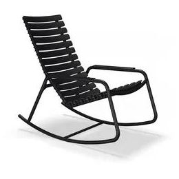Houe ReCLIPS Rocking chair mit Aluminiumarmlehnen Black