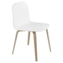 muuto Visu Chair, wood base, wei&szlig; / eiche natur