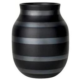 K&Auml;HLER DESIGN K&auml;hler Omaggio Vase H20 black toned
