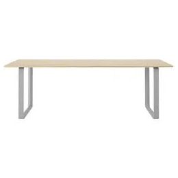 muuto 70/70 Tisch, 225 x 90 cm, eiche massiv / grau