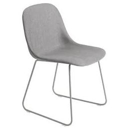 muuto Fiber Side Chair, sled base, remix 133 / grau