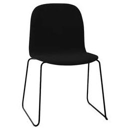 muuto Visu Chair, sled base, steelcut 190 / schwarz