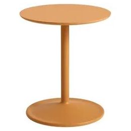 muuto Soft Beistelltisch, &Oslash; 41 cm, h&ouml;he 48 cm, orange laminat / orange