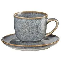 Asa Selection saisons Espressotasse mit Unterteller, denim 0,09l
