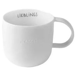 R&auml;der r&auml;der Guten Morgen Tasse Lieblingsmensch Porzellan Wei&szlig;