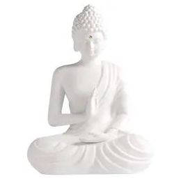 R&auml;der r&auml;der Zen Spirit Buddha Figur sitzend gro&szlig; Porzellan Wei&szlig;