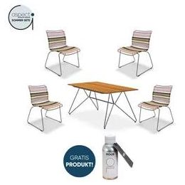 Houe Set aus SKETCH Dining Table 160cm und 4x Click Dining Chair ohne Armlehnen Multi Color 1