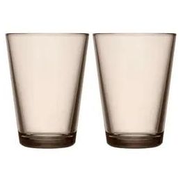 iittala Kartio Trinkglas 40cl 2er Set Leinen