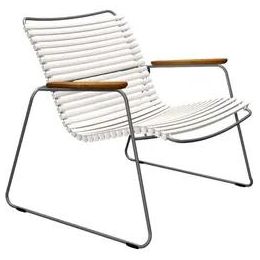 Houe CLICK Roomy Lounge Chair mit Bambusarmlehnen Muted White