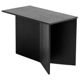 Hay Slit Table Wood Beistelltisch Rechteckig lackierte Eiche Black