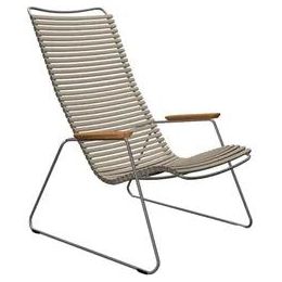 Houe CLICK Lounge Chair mit Bambusarmlehnen Beige