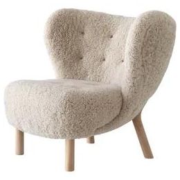 &tradition &Tradition Little Petra VB1 Sessel, eiche ge&ouml;lt / sheepskin moonlight