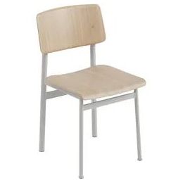 muuto Loft Stuhl, eiche natur / grau