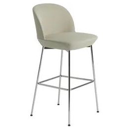 muuto Oslo Barhocker, h&ouml;he 75 cm, vidar 146 / chrome