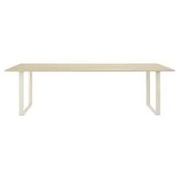 muuto 70/70 Tisch, 255 x 108 cm, eiche massiv / sand