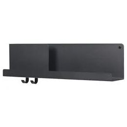 muuto Folded Wandregal, 63 x 16 cm, schwarz