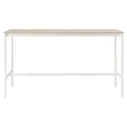 muuto Base Stehtisch, 190 x 85 cm, h&ouml;he 105cm, eichenfurnier / wei&szlig;