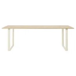 muuto 70/70 Tisch, 225 x 90 cm, eiche massiv / sand