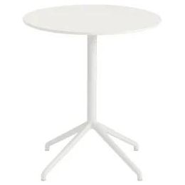 muuto Still Cafe Tisch, &Oslash; 65 cm, wei&szlig; nanolaminat / wei&szlig;