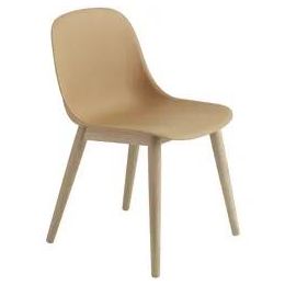 muuto Fiber Side Chair, wood base, ochre / eiche
