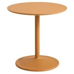 muuto Soft Beistelltisch, &Oslash; 48 cm, h&ouml;he 48 cm, orange laminat / orange