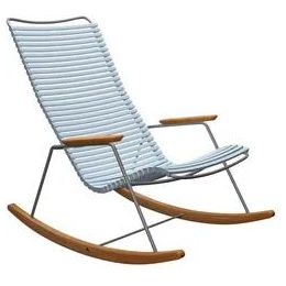 Houe CLICK Rocking Chair mit Bamubsarmlehnen Dusty light blue
