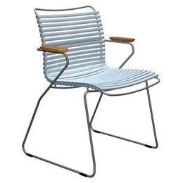 Houe CLICK Dining Chair mit Bambusarmlehnen Dusty Blue