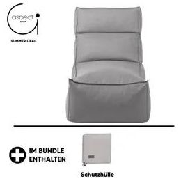 Blomus Outdoor-Lounger STAY inkl. GRATIS Schutzh&uuml;lle (Set) 60 x 120 cm Stone