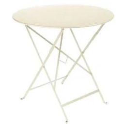 Fermob Gartentisch Bistro Tisch &Oslash;77 cm Latte-Beige