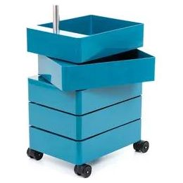 Magis 360&deg; Rollcontainer mit 5 F&auml;cher, blau