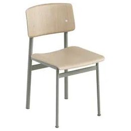 muuto Loft Stuhl, eiche natur / dusty green