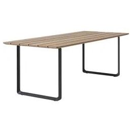 muuto 70/70 Outdoor Esstisch, 225 x 90 cm, anthrazit black