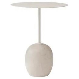 &tradition &Tradition Lato LN8 Beistelltisch, crema diva marmor / ivory white