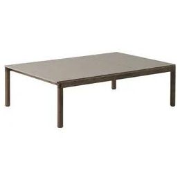 muuto Couple Couchtisch, 84 x 120 cm, 3 plain - taupe / eiche dunkel ge&ouml;lt
