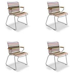 Houe CLICK Dining Chair mit Bambusarmlehnen 4er Set Multi Color 1