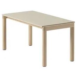 muuto Couple Couchtisch, 84 x 40 cm, 1 plain - sand / eiche natur