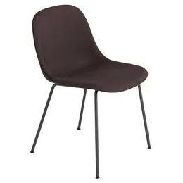 muuto Fiber Side Chair, tube base, remix 373 / schwarz