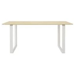 muuto 70/70 Tisch, 170 x 85 cm, eiche massiv / wei&szlig;