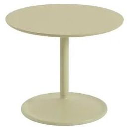 muuto Soft Beistelltisch, &Oslash; 48 cm, h&ouml;he 40 cm, beige gr&uuml;n laminat / beige gr&uuml;n
