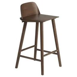 muuto Nerd Barhocker, h&ouml;he 65 cm, eiche dunkel gebeizt