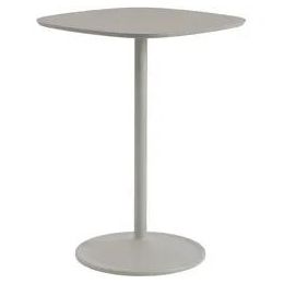 muuto Soft Cafe Bar-/Tresentisch, 70 x 70 cm, grau linoleum / grau