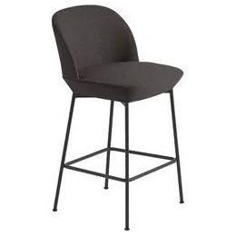 muuto Oslo Barhocker, h&ouml;he 65 cm, ocean 50 / schwarz