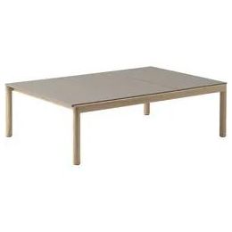 muuto Couple Couchtisch, 84 x 120 cm, 3 plain - taupe / eiche natur