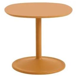 muuto Soft Beistelltisch, 45 x 45 cm, h&ouml;he 40 cm, orange laminat / orange