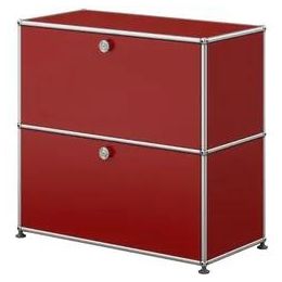 USM Haller Sideboard mit 2 Klappt&uuml;ren Rubinrot
