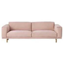 muuto Rest Sofa 3-Sitzer, steelcut trio 515 / eiche natur